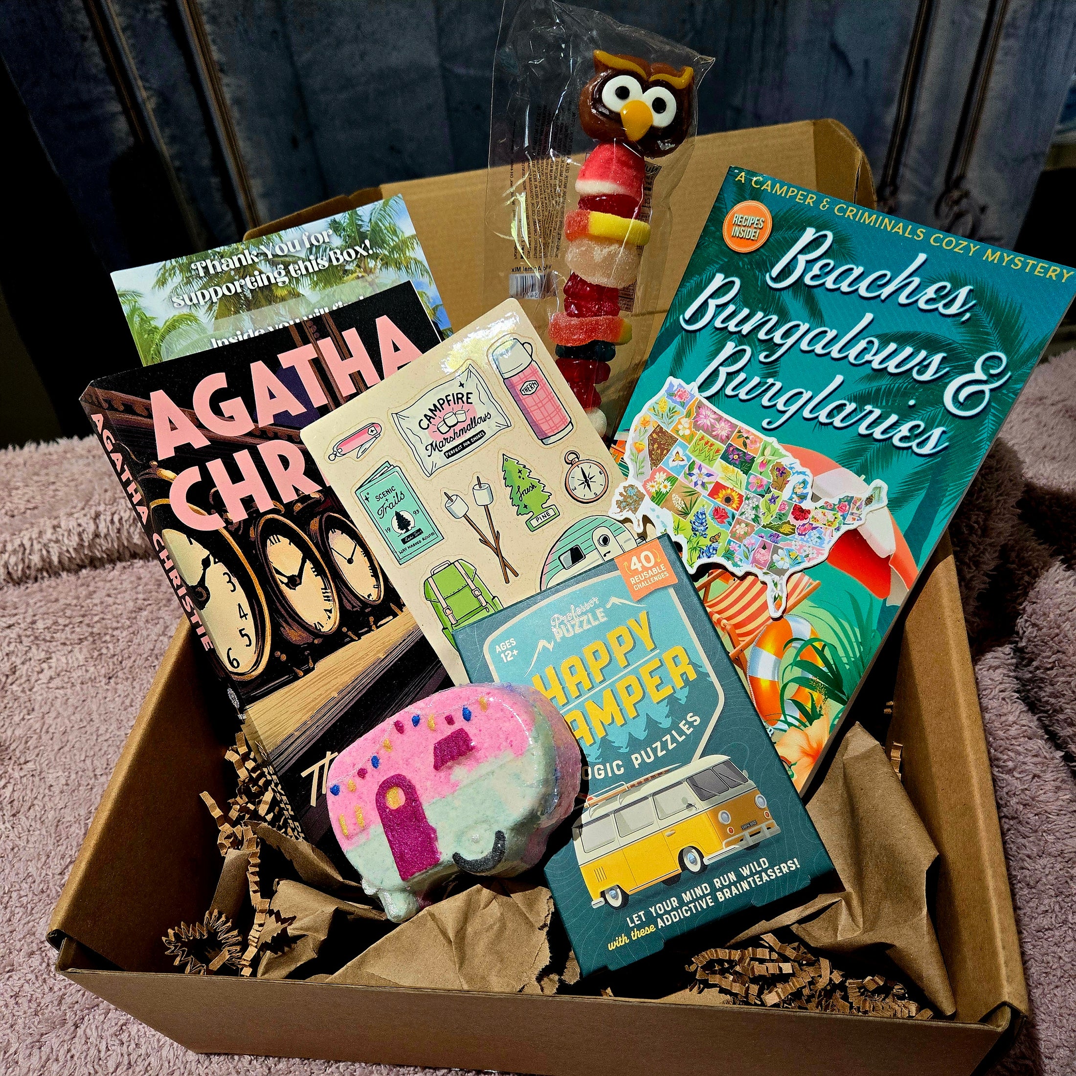Bi-monthly Cozy Mystery Book Box – Cozy Books Corner